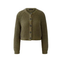 Oui Strickjacke in Green Garden | Gr.: 42