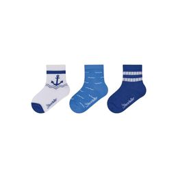 Sterntaler Socken 3er-Pack Anker in wei&szlig; | Gr.: 30