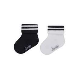 Sterntaler Baby Socken 2er-Pack Ringel in schwarz | Gr.: 16