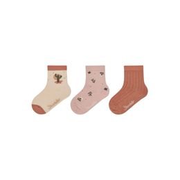 Sterntaler Socken 3er-Pack Kaktus in ecru farbend | Gr.: 22