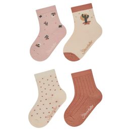 Sterntaler Socken 4er-Pack Kaktus in ecru farbend | Gr.: 30