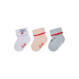 Sterntaler Baby Socken 3er-Pack Unterwasser in wei&szlig; | Gr.: 18
