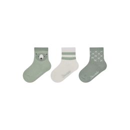 Sterntaler Socken 3er-Pack B&auml;r in hellgr&uuml;n | Gr.: 26