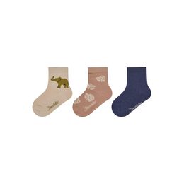 Sterntaler Socken 3er-Pack Elefant in beige | Gr.: 26