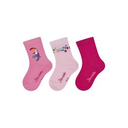 Sterntaler Socken 3er-Pack Tukan in rosa | Gr.: 22