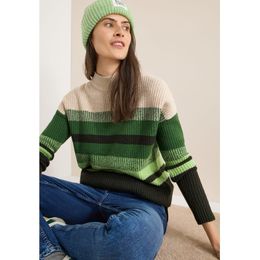 Cecil 'Gestreifer Moulin&eacute; Pullover' Gr&uuml;n | Gr.: XL