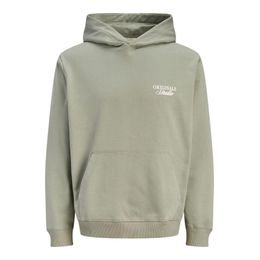 Jack & Jones Jack & Jones Sweatshirt JORNORREBRO TYPO BACK SWEAT HOOD in Gr&uuml;n | Gr.: M