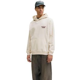 Jack & Jones Jack & Jones Sweatshirt JORNORREBRO TYPO BACK SWEAT HOOD in Wei&szlig; | Gr.: XL
