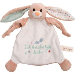 Schmusetuch Nici "My First Nici, Hase Fjella", Baby, beige (natur), Polyester, Schnuffelt&uuml;cher, mit aufgestickter Botschaft "Ich besch&uuml;tze dich"
