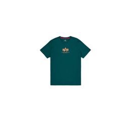 T-Shirt Alpha Industries "Basic T-Shirt ML", Herren, Gr. S, gr&uuml;n (force gr&uuml;n), Obermaterial: 100% Baumwolle, Shirts T-Shirt