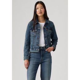 Levi's Jeansjacke LEVI'S "ORIGINAL TRUCKER", Damen, Gr. L (40), select us trucker, Web, Obermaterial: 98% Baumwolle, 2% Elasthan, figurbetont kurz, 1-Knopf-Manschette mit Schlitz, Jacken Jeansjacke, FRESH COLLECTION