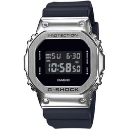 Chronograph Casio G-SHOCK, silber (schwarz, silberfarben), Armbanduhren, Kinder, Chronograph, Quarzuhr, Armbanduhr, Herrenuhr, digital, automatischer Kalender