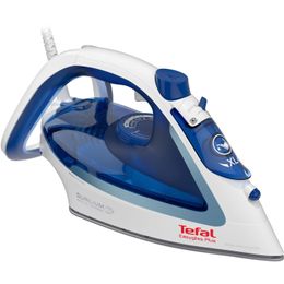 Tefal Dampfb&uuml;geleisen "Easygliss, 2500 Watt, Dampfsto&szlig; 220 g/Min., Wassertank 270 ml", blau (blau, wei&szlig;), B:14,5cm H:15cm T:30cm, B&uuml;geleisen, Durilium Airglide B&uuml;gelsohle, schnelles Aufheizen, blau/wei&szlig;, FV5736, Dampfb&uuml;geleisen