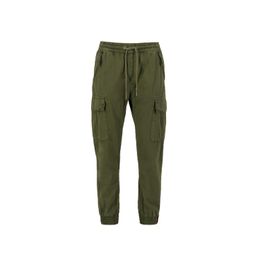 Jogginghose Alpha Industries "Ripstop Jogger", Herren, Gr. M, Normalgr&ouml;&szlig;en, gr&uuml;n (schwarz olive), Obermaterial: 100% Baumwolle; Futter: 100% Baumwolle, Hosen Jogginghose