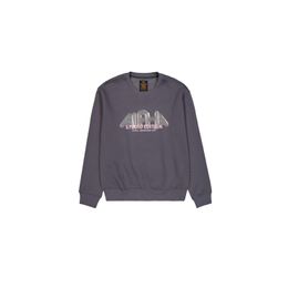 Sweater Alpha Industries "Studio Edition Vibe Sweatshirt", Herren, Gr. XXL, grau (vintage grau), Obermaterial: 80% Baumwolle, 20% Polyester, loose fit, Sweatshirts Sweater