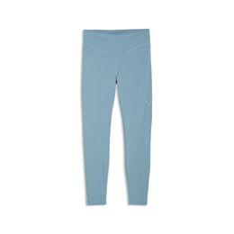 Trainingstights Puma "Puma SHAPE High-Waist-Trainingsleggings Damen", Damen, Gr. XL, Normalgr&ouml;&szlig;en, baltic sea blau, Obermaterial: 23% Elasthan, 77% Polyester; Netz: 86% Polyester, 14% Elasthan; Innenbund: 14% Elasthan, 86% Polyester, eng, Hosen