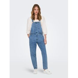 Overall Only "ONLPERCY OVERALL DNM MAE06 NOOS", Damen, Gr. M, L&auml;nge 32, blau (light blau denim), Denim/Jeans, Obermaterial: 99% Baumwolle, 1% Elasthan, unifarben, slim fit, Overalls Overall