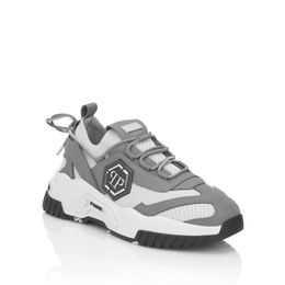 Philipp Plein Damen Sneaker "Predator", Gr. 451072, grau, schwarzgrau, Schuhe