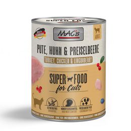 6 x 800 g MAC's CAT Pute, Huhn & Preiselbeere
