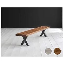 Bodahl Concept4You &raquo;Roma&laquo; Topplatte f&uuml;r Sitzbank gerade Kante Rustic Oak / 6 cm / 200x40 cm / Eiche white wash