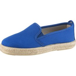 Damen Slipper aus Textil, Weite F mittelblau, Gr&ouml;&szlig;e 39
