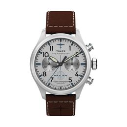 Timex Analoguhr 'Timex x Pan Am Waterbury Ace Chronograph' Herren Gr&ouml;&szlig;e One Size braun