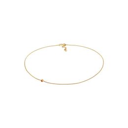 Elli Halskette Choker, Opal Damen Gr&ouml;&szlig;e 36 gold / rot