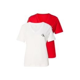 Calvin Klein Jeans T-Shirt Damen Gr&ouml;&szlig;e XL rot / schwarz / wei&szlig;