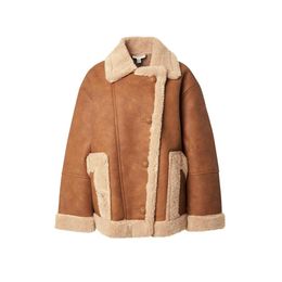 Topshop Between-Season Jacket female Beige size L