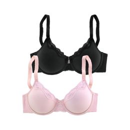 Petite Fleur Bra female Pink, Black size 75