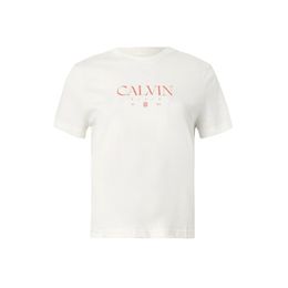 Calvin Klein Jeans T-Shirt 'Concept' Damen Gr&ouml;&szlig;e L rot / wei&szlig;