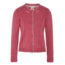 Spieth & Wensky SPIETH & WENSKY Strickjacke 'Arianna' Damen Gr&ouml;&szlig;e XS fuchsia / wei&szlig;