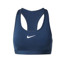 Nike Sport-BH 'Swoosh' Damen Gr&ouml;&szlig;e XL navy / wei&szlig;