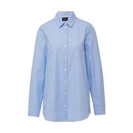 s.Oliver BLACK LABEL Bluse Damen Gr&ouml;&szlig;e M hellblau / offwhite