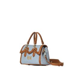 Secret Pon Pon Handtasche 'Lisandra Elite' Damen Gr&ouml;&szlig;e One Size blue denim / cognac