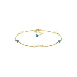 Elli Fu&szlig;schmuck, Strand, Basic Damen Gr&ouml;&szlig;e 22 blau / gold