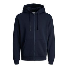 Jack & Jones Jack & Jones Zip-Up Hoodie 'JJEBradley' male Blue size XXL
