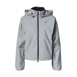 Nike Sportswear Jacke 'DVN' Damen Gr&ouml;&szlig;e XL silbergrau / schwarz