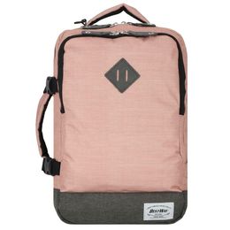WORLDPACK Rucksack 'Cabin' Damen Gr&ouml;&szlig;e One Size dunkelgrau / rosa / schwarz