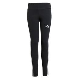 adidas Sportswear Sporthose 'Essentials' M&auml;dchen Gr&ouml;&szlig;e 164 schwarz / wei&szlig;