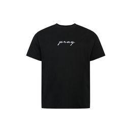 Mister Tee T-Shirt 'Pray' Herren Gr&ouml;&szlig;e 5XL schwarz / wei&szlig;
