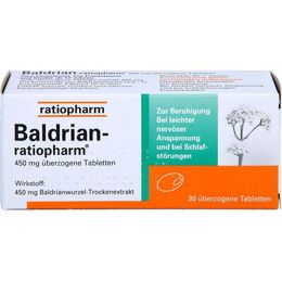 BALDRIAN-ratiopharm &uuml;berzogene Tabletten 30 St