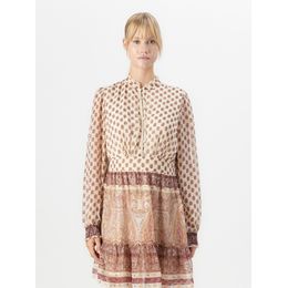 Vila Kleid 'VIPRAYA LYRIDA' Damen Gr&ouml;&szlig;e 46 beige / creme / dunkelbeige / mauve Winterkleid