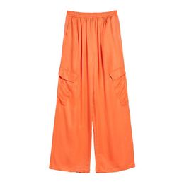 Bershka Cargo Pants female Orange size XL