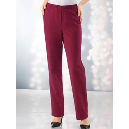 Thermohose Classic Basics, Damen, Gr. 19, Kurzgr&ouml;&szlig;en, rot (bordeaux), 100% Polyester, unifarben, lang, Hosen Thermohose