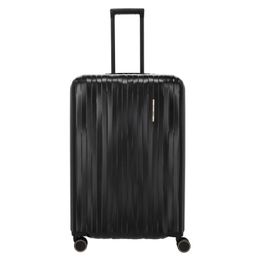 Hartschalen-Trolley Travelite "BARBARA & Travelite BARBARA NOVELTY, verschiedene Gr&ouml;&szlig;en und Farben", Damen, Gr. B/H/T: 49cm x 75cm x 31cm 104 l, schwarz, Polycarbonat, unifarben, Koffer, Hartschalen-Kofferset Reisegep&auml;ck Volumenerweiterung bei M