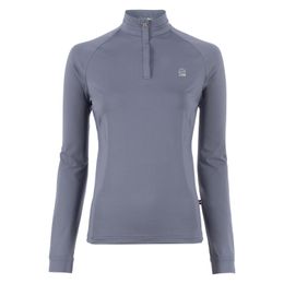 Cavallo Trainingsshirt CAVALUV-PROTECTION HALFZIP SHIRT blau/grau/schwarz Damen 42