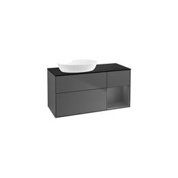 Villeroy & Boch V&B Waschtischunterschrank Finion 120cm, Pl b m, Rg A m Lac, Anthrac. m ; Villeroy & Boch (FA52GKGK)