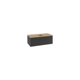 Villeroy & Boch V&B Waschtischunterschrank mit Frontstruktur Antao 100x36x50cm, HL, WBP hon. Oa, bla m Lac ; Villeroy & Boch (K31151PD)