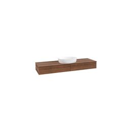 Villeroy & Boch V&B Waschtischunterschrank mit Frontstruktur Antao 160x50cm, WBP-farbe w. wal, warm walnut ; Villeroy & Boch (K14112HM)